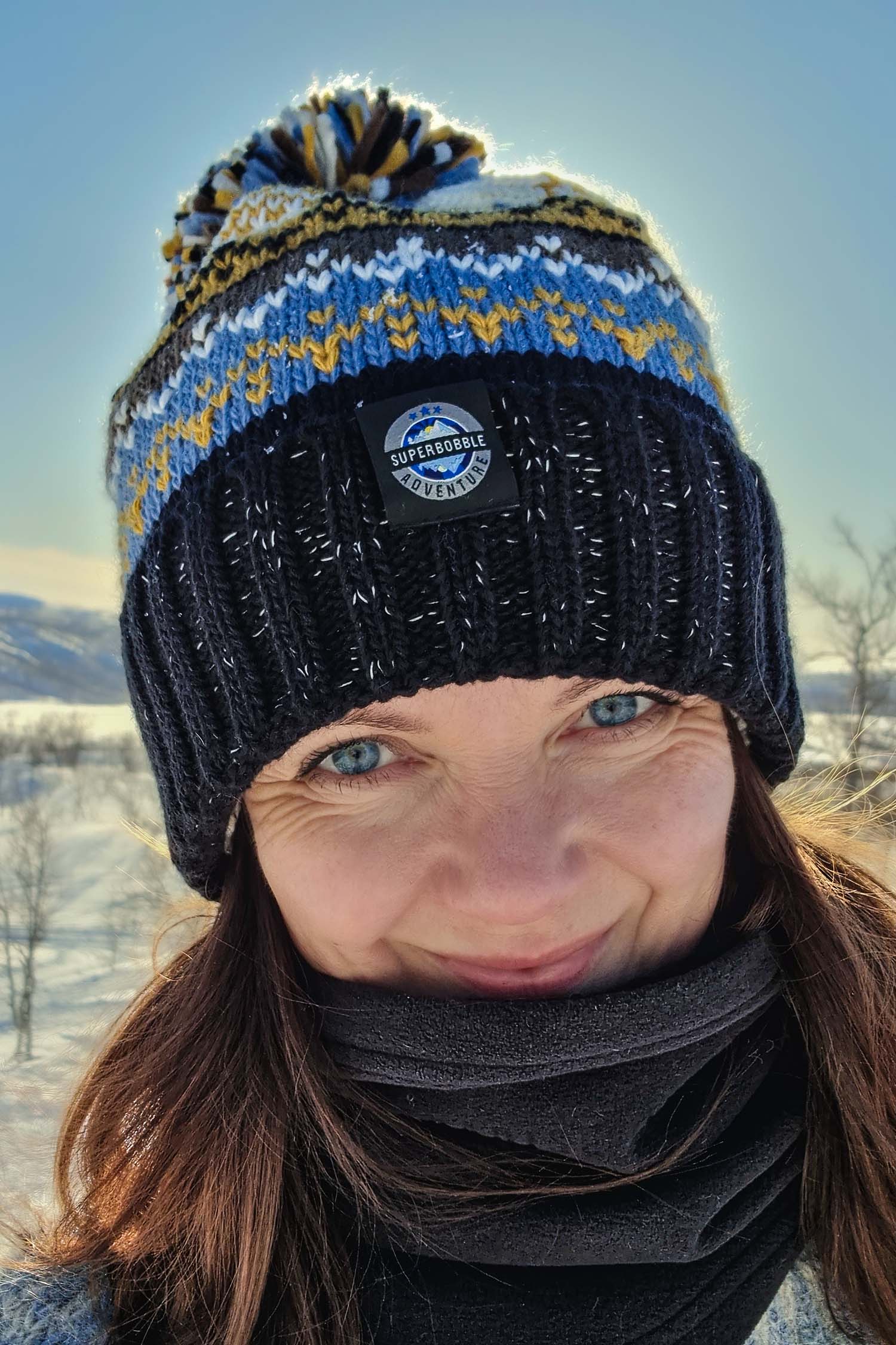 Midnight Nordic Super Bobble Hat – Swimzi